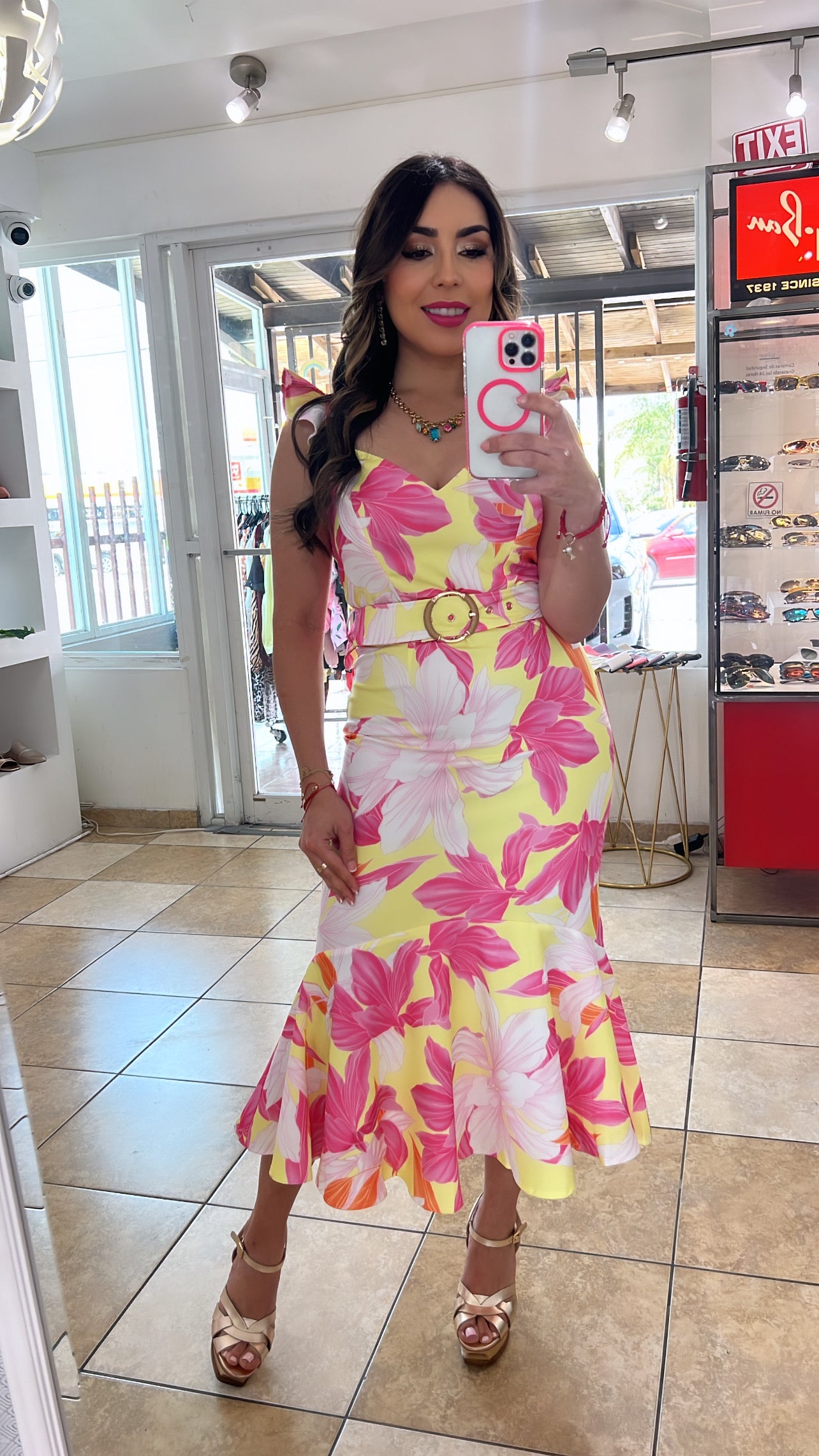 Floral Midi Dress – Garage Boutique