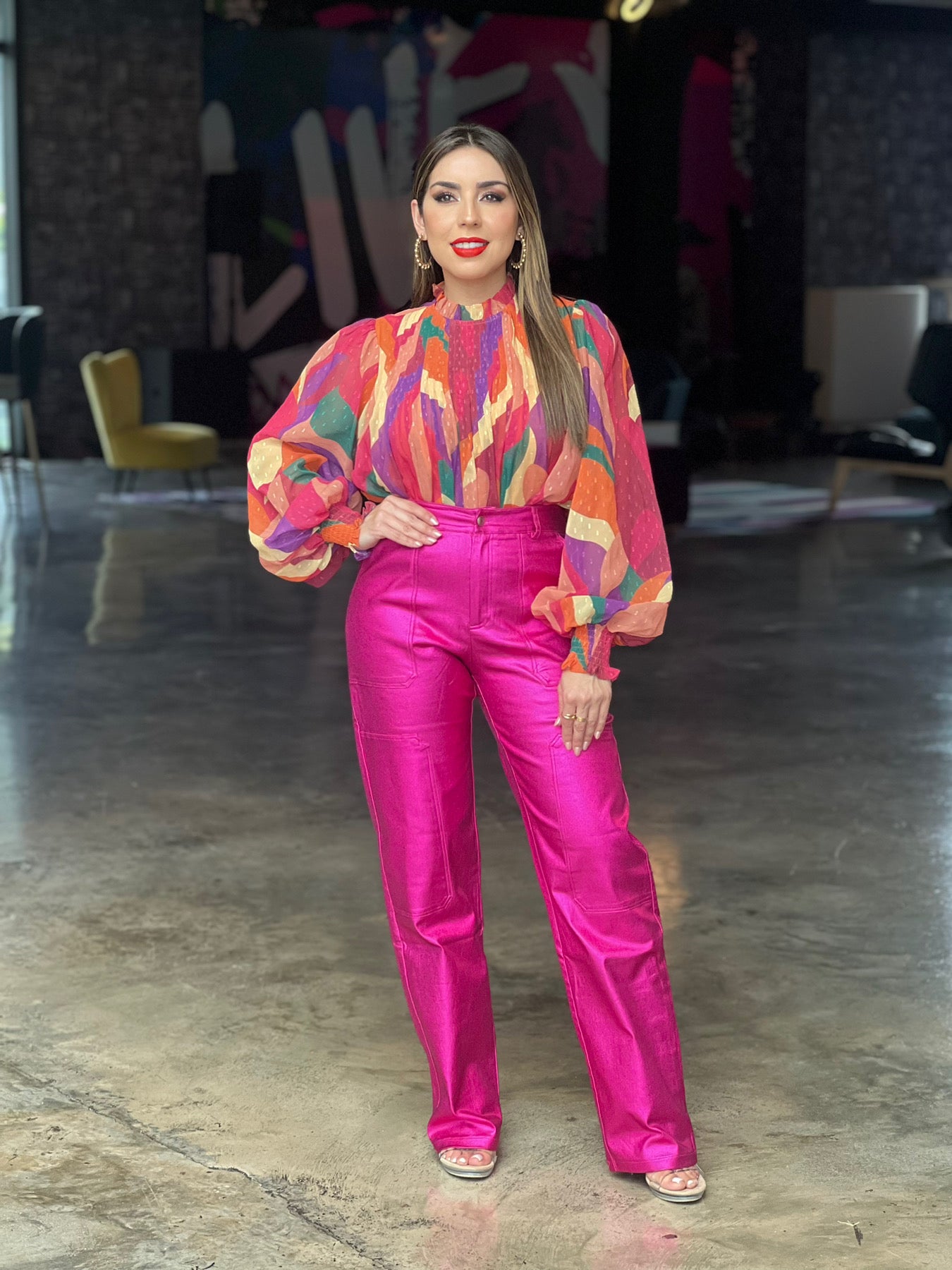 Metallic Magenta Pants – Garage Boutique